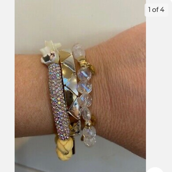 Erimish | Jewelry | Erimish Extended Bracelet Stack In Yellow | Poshmark